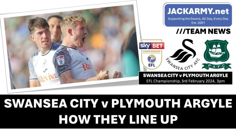Swansea City vs Plymouth Argyle – confirmed team news – JackArmy.net