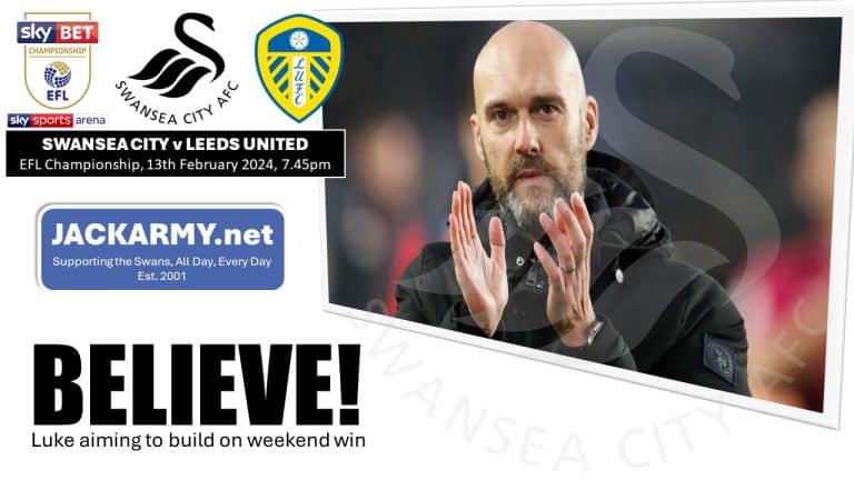 Swansea City v Leeds United: Williams looking to build on weekend win ...